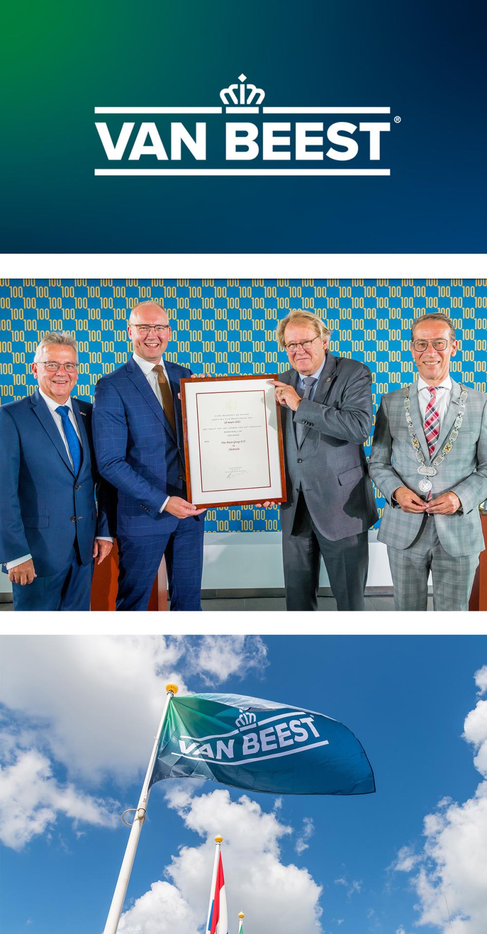 Van Beest Group granted the Royal title upon its 100th anniversary
